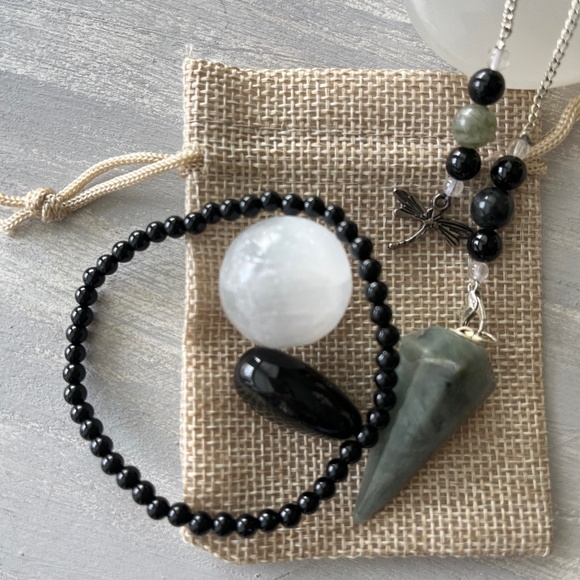 Jewelry | May Birthday Bundle Emerald And Black Onyx | Poshmark